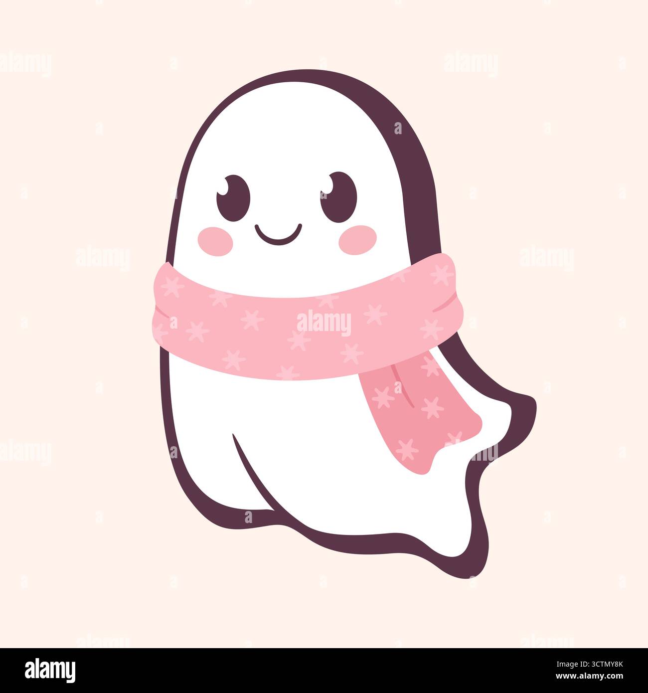 Cute joyful ghost Stock Vector Images - Alamy
