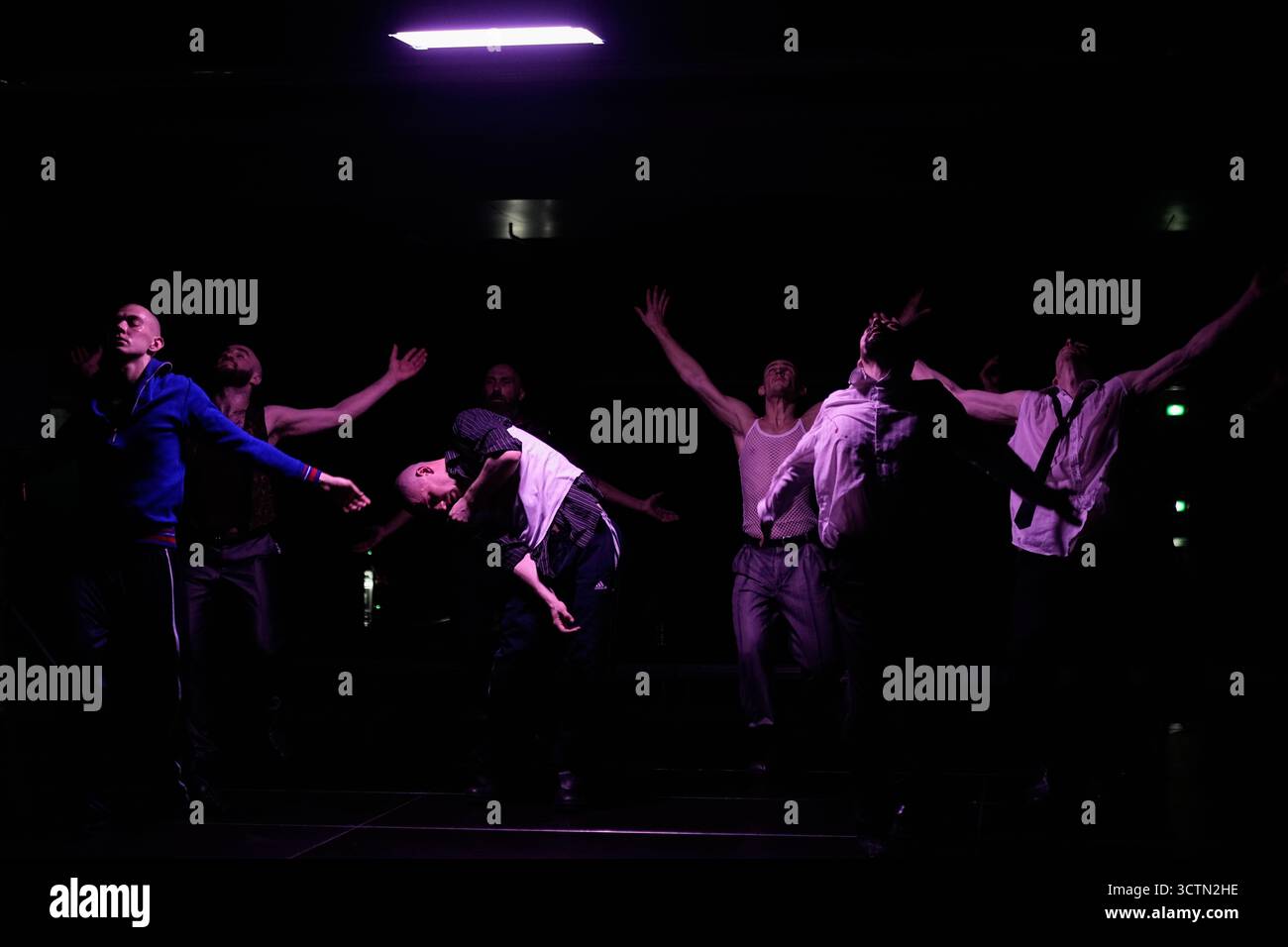 Dancers perform during the Underground dance performance general ...