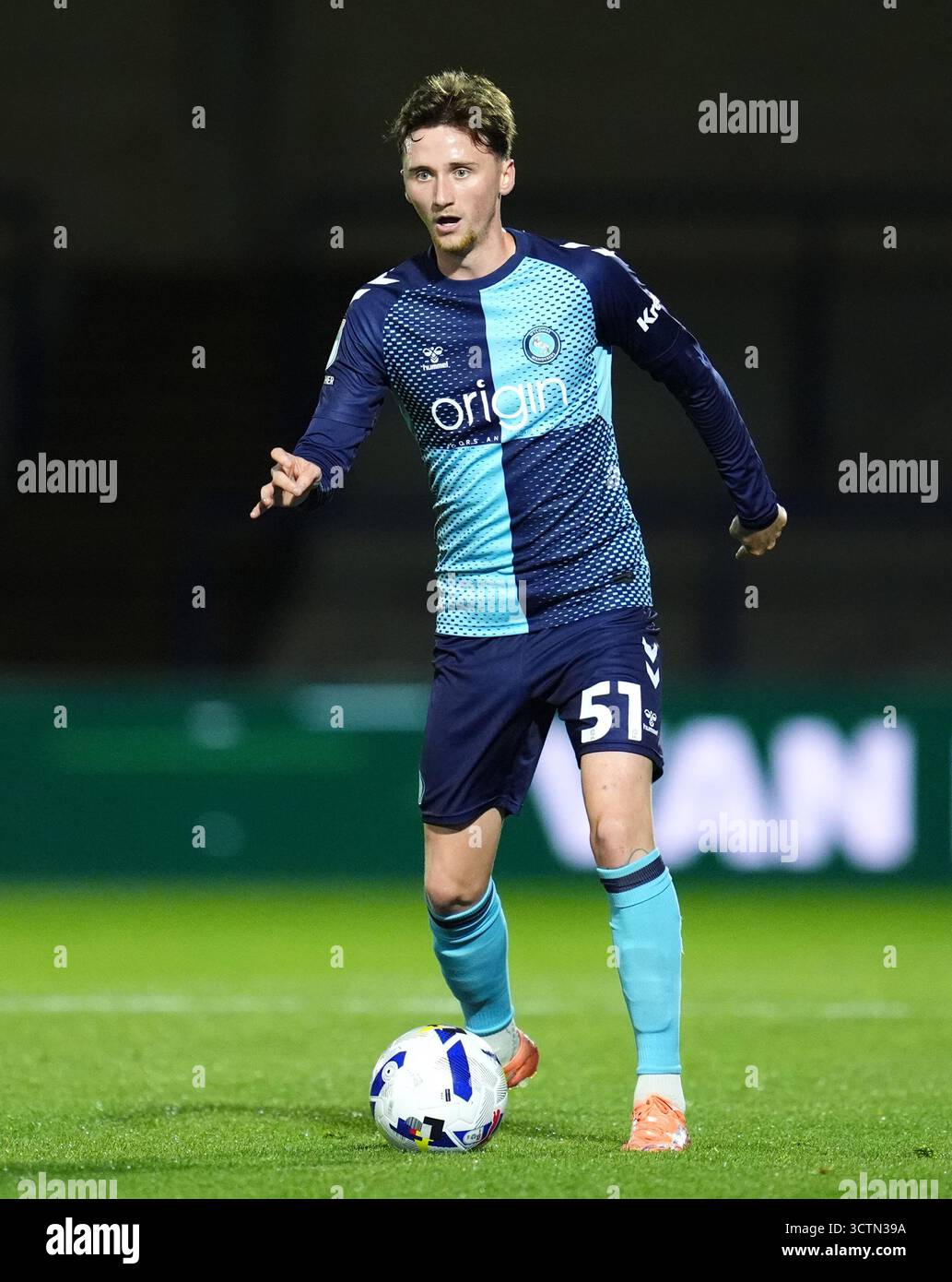 Wycombe Wanderers' Alexander Lowry during the Vertu Trophy Southern Group G match at Adams Park ...