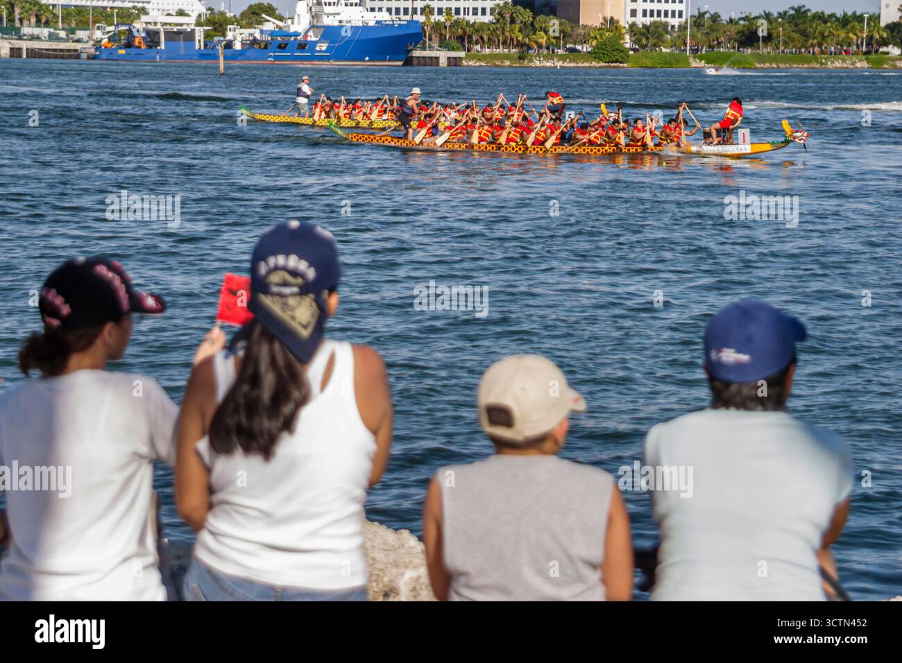 Biscayne bay water hong kong dragon boat race festival hi-res stock ...