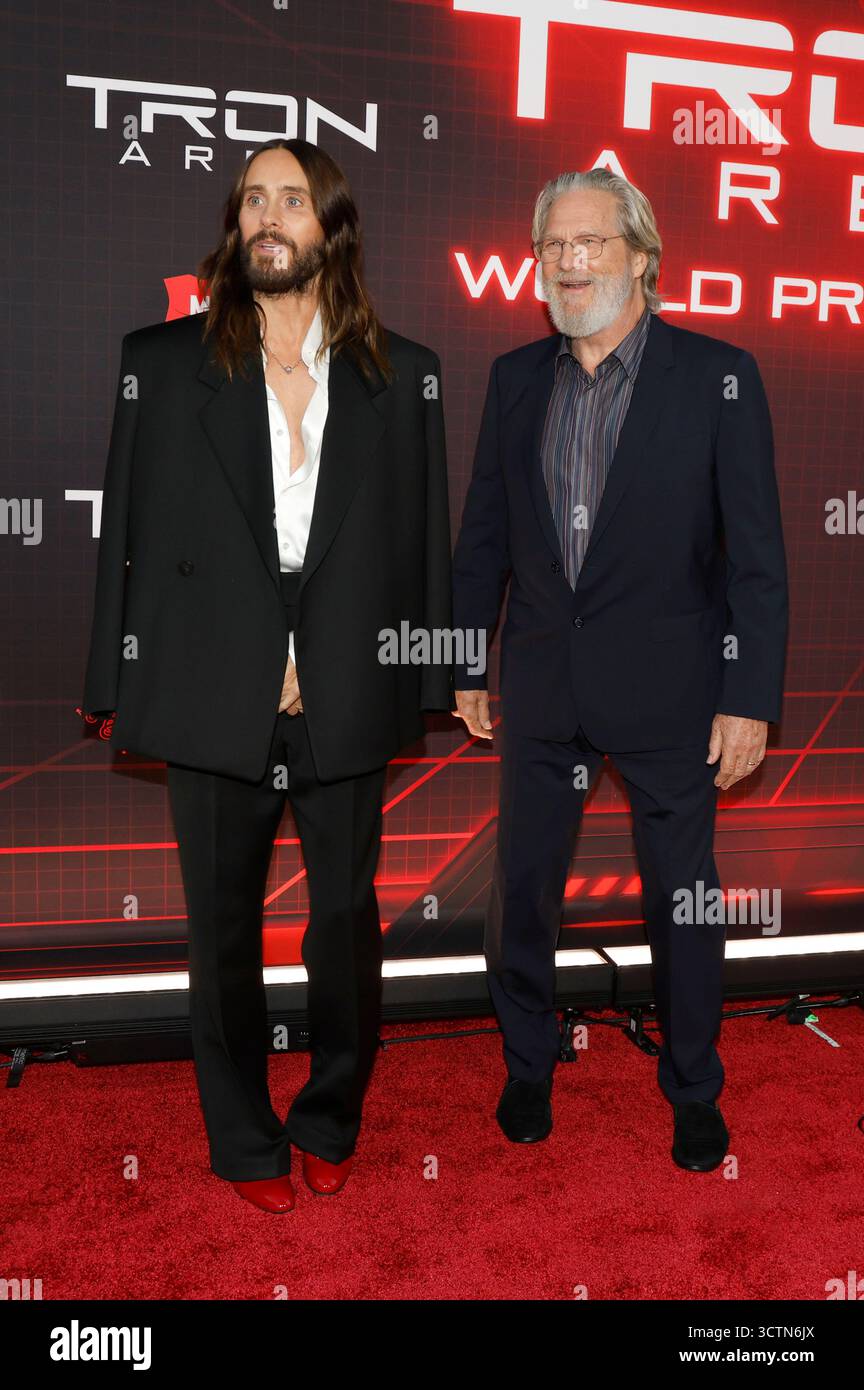 Tron ares, jared leto, jeff bridges hi-res stock photography and images ...