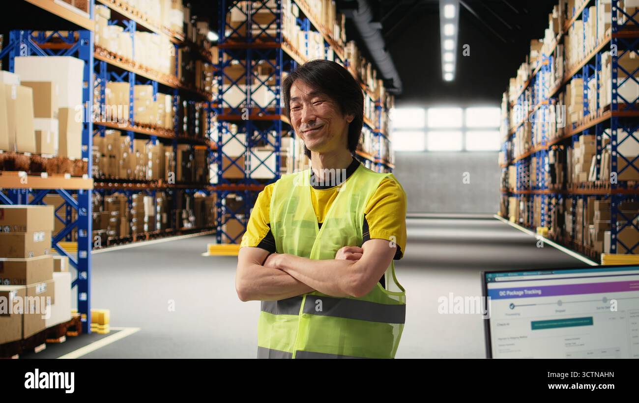 Asian male employee oversees hi-res stock photography and images - Alamy