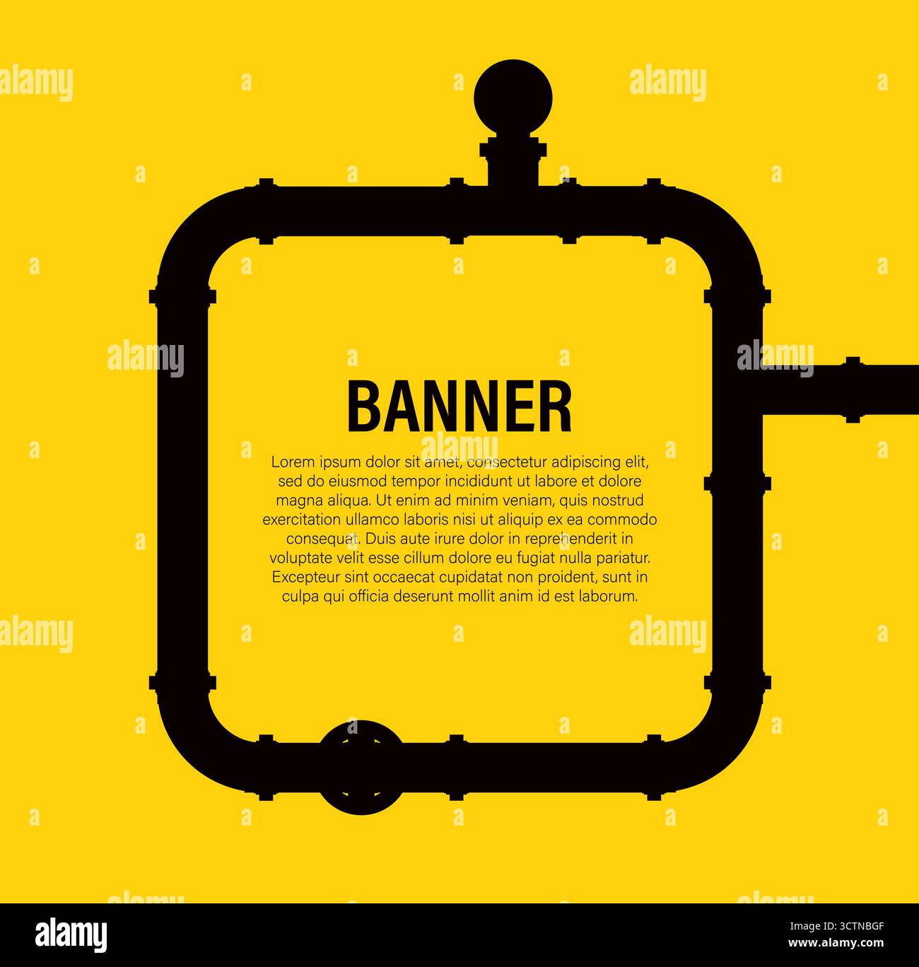 Industrial gas pipe banner yellow pipeline hi-res stock photography and ...