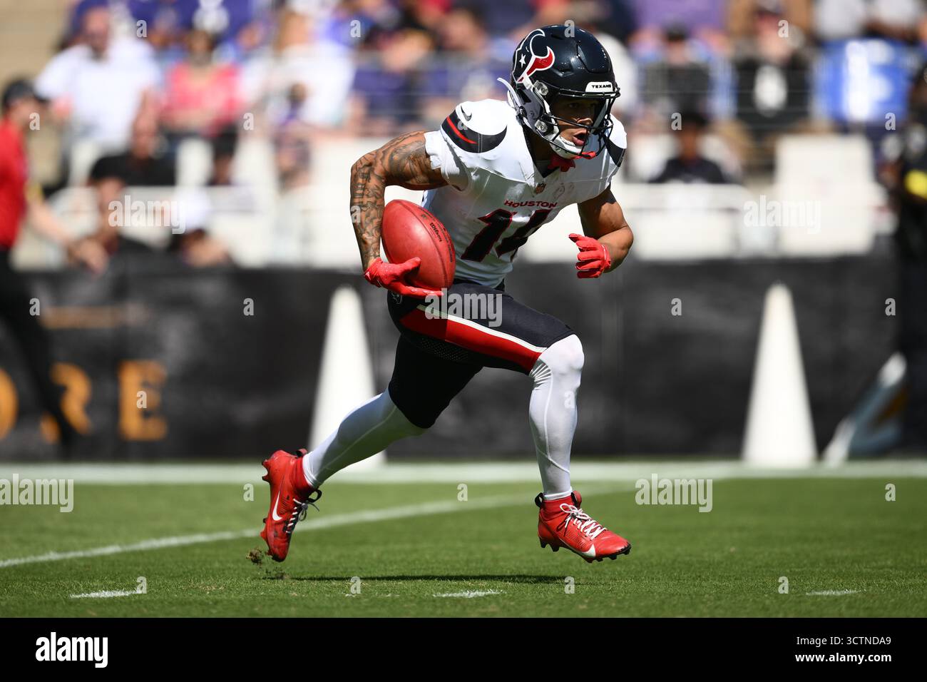 Houston Texans wide receiver Jaylin Noel (14) in action during the ...