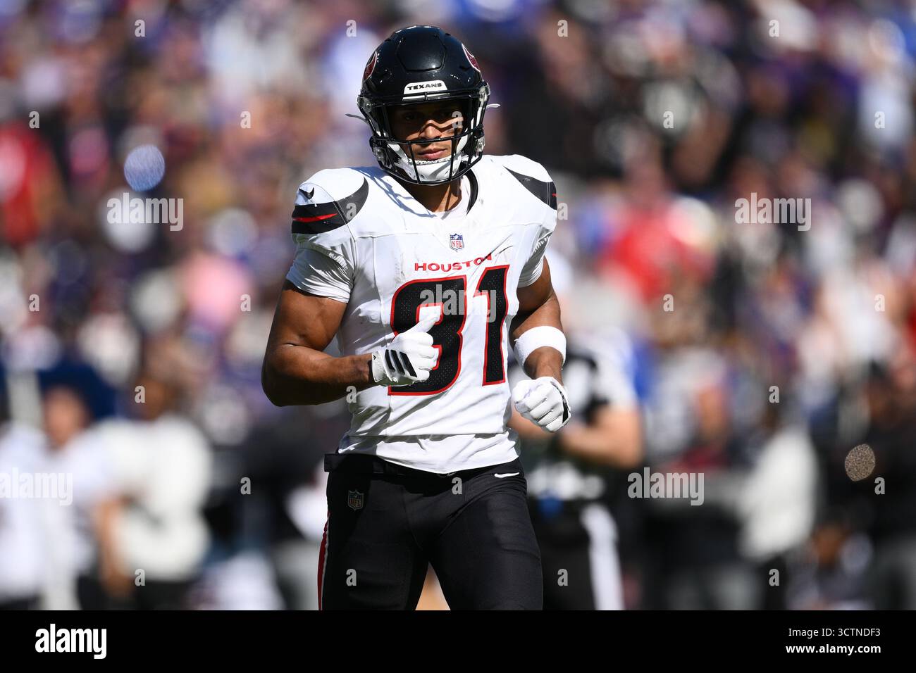 Houston Texans wide receiver Jayden Higgins (81) in action during the ...