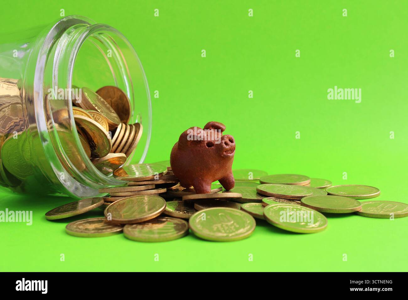 Ceramic pig over golden hi-res stock photography and images - Alamy