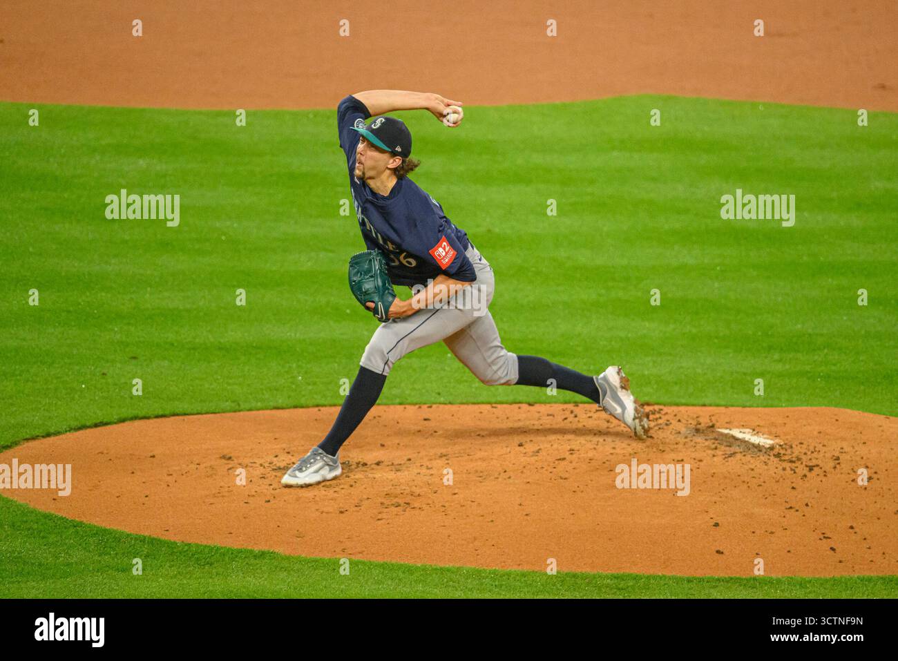 DETROIT, MI - OCTOBER 07: Seattle Mariners SP Logan Gilbert (36 ...
