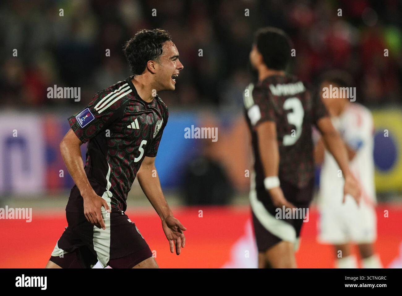 Mexico's Iker Fimbres celebrates scoring his side's second goal against ...