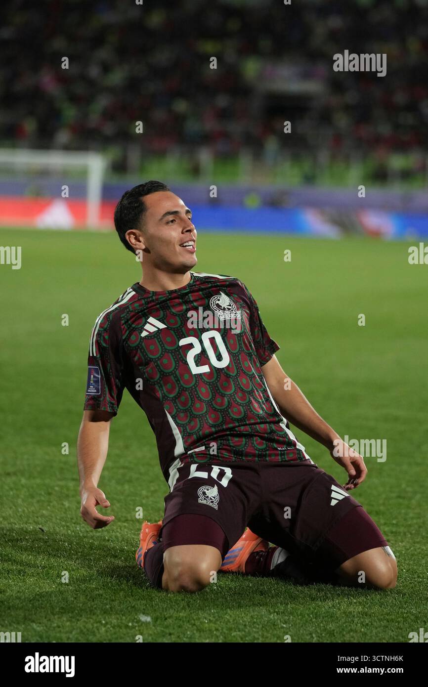 Mexico's Hugo Camberos celebrates scoring his side's third goal against ...