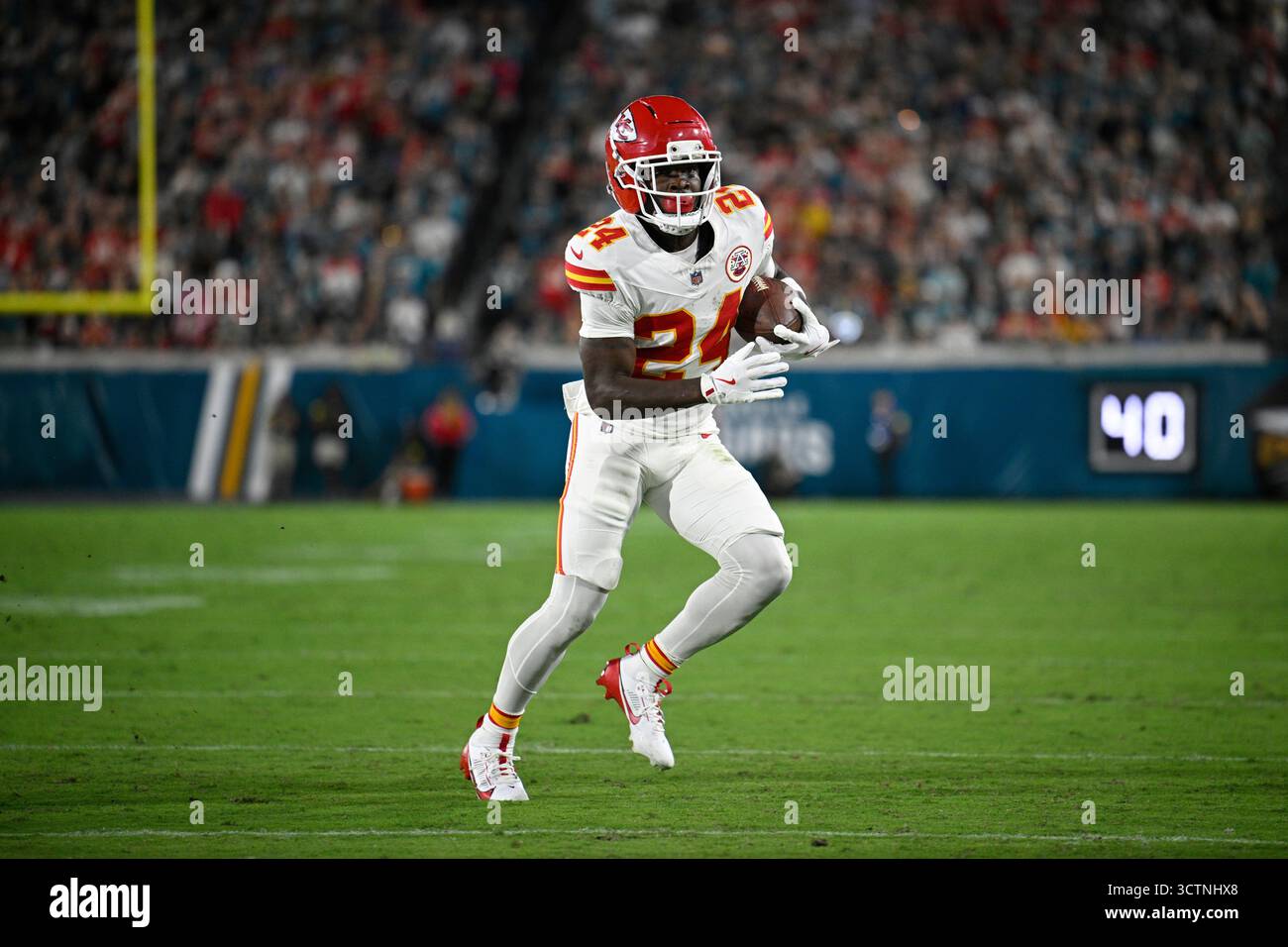Kansas City Chiefs running back Brashard Smith (24) runs during the ...