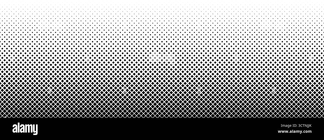 Check halftone texture background. Diamond dot faded gradation ...