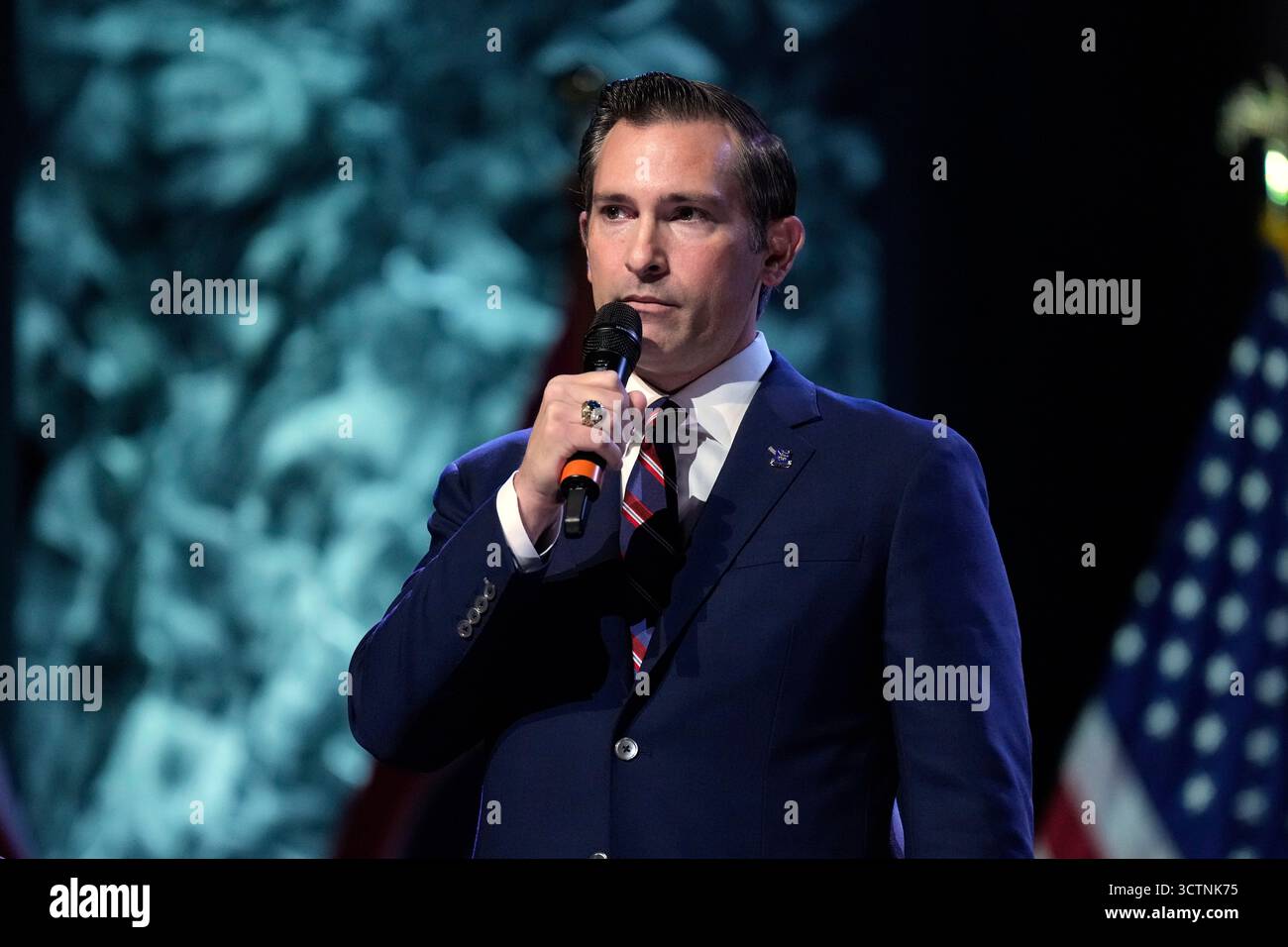 Republican Congressional candidate Matt Van Epps speaks during a forum ...