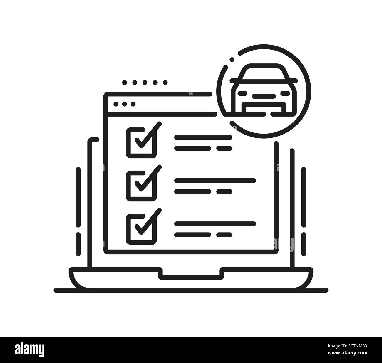 Driving test computer Black and White Stock Photos & Images - Alamy