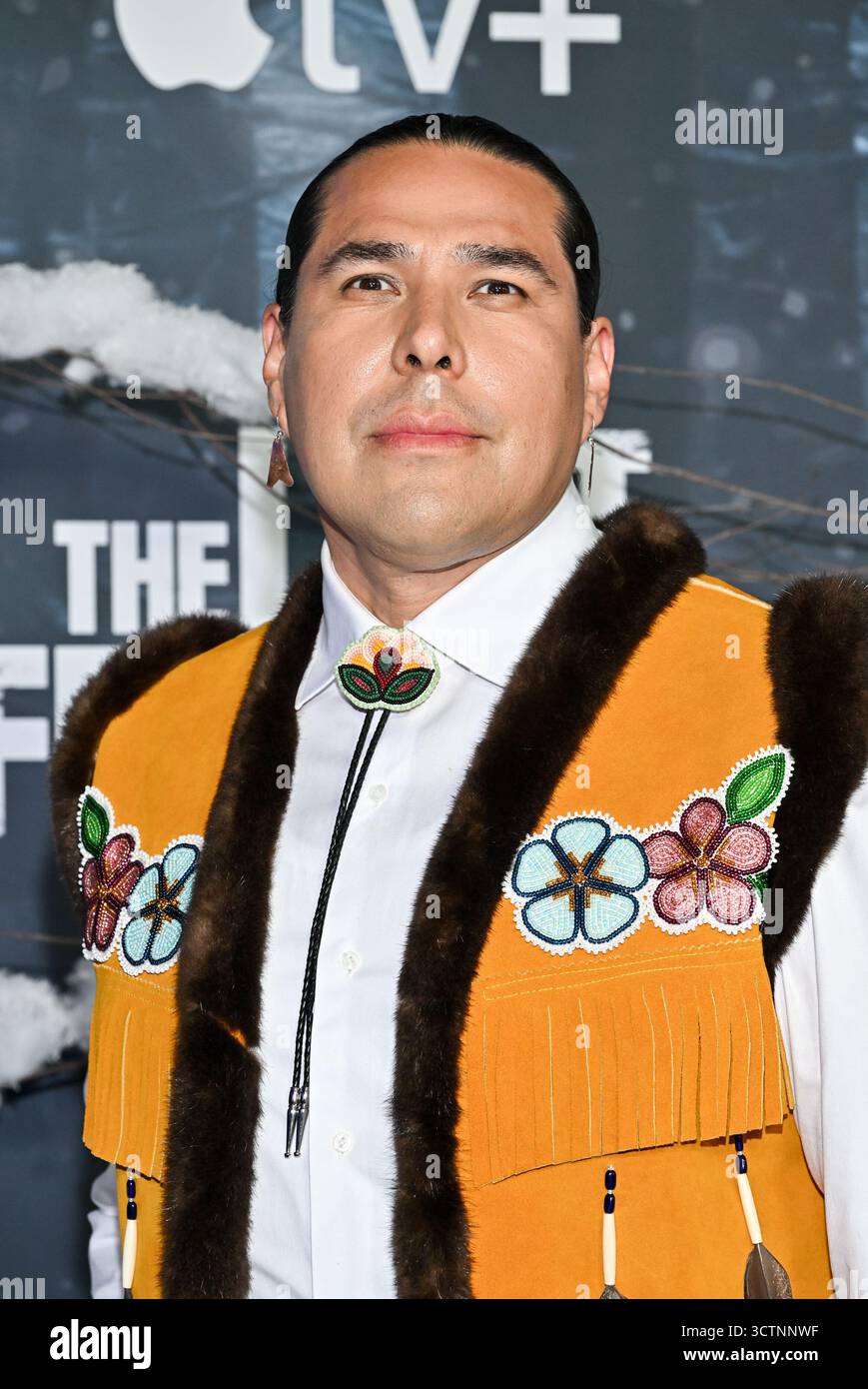 Dallas Goldtooth attends the world premiere of Apple TV+'s "The Last ...