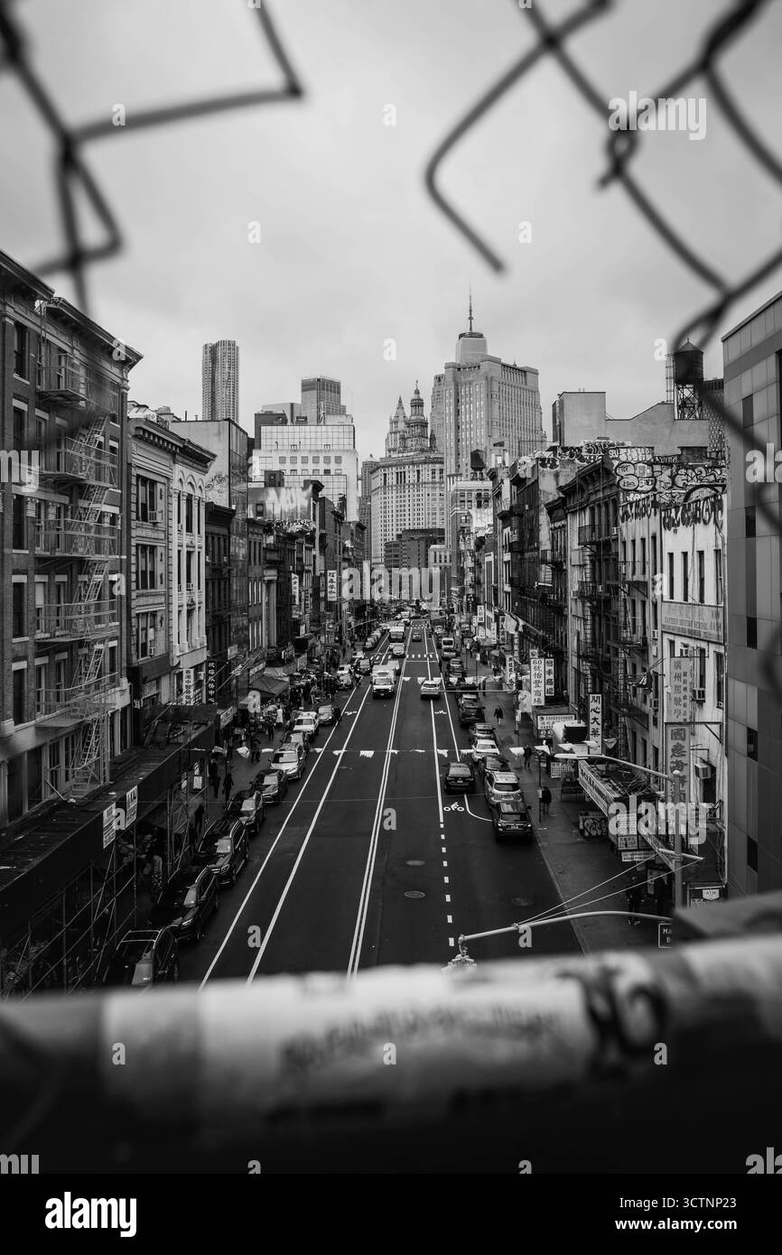 Bustling town center Black and White Stock Photos & Images - Alamy