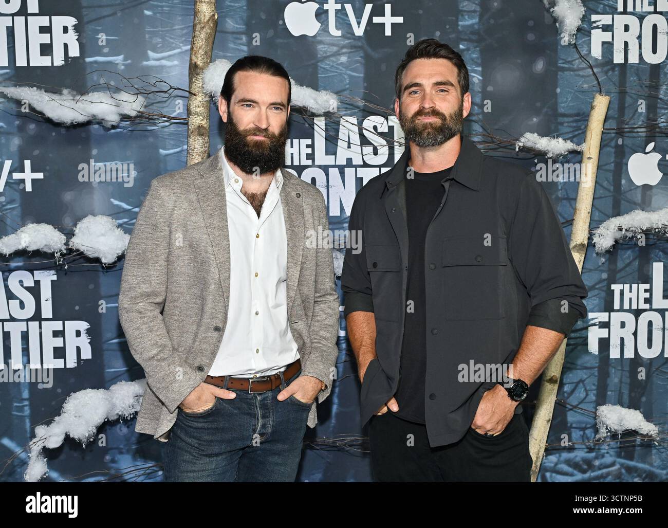 Sam Hargrave, left, and Daniel Hargrave attend the world premiere of ...
