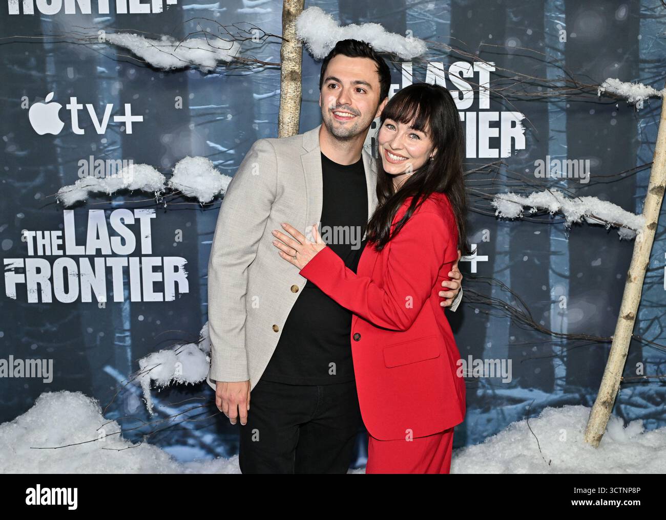 Rhys McIntyre, left, and Marisa McIntyre attend the world premiere of ...
