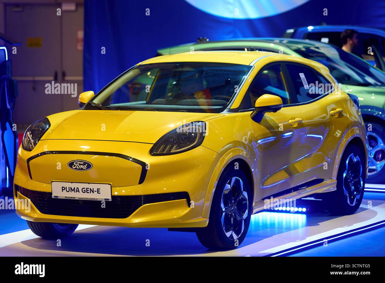 Bucharest, Romania. 7th Oct, 2025: A yellow new Ford Puma Gen-E ...