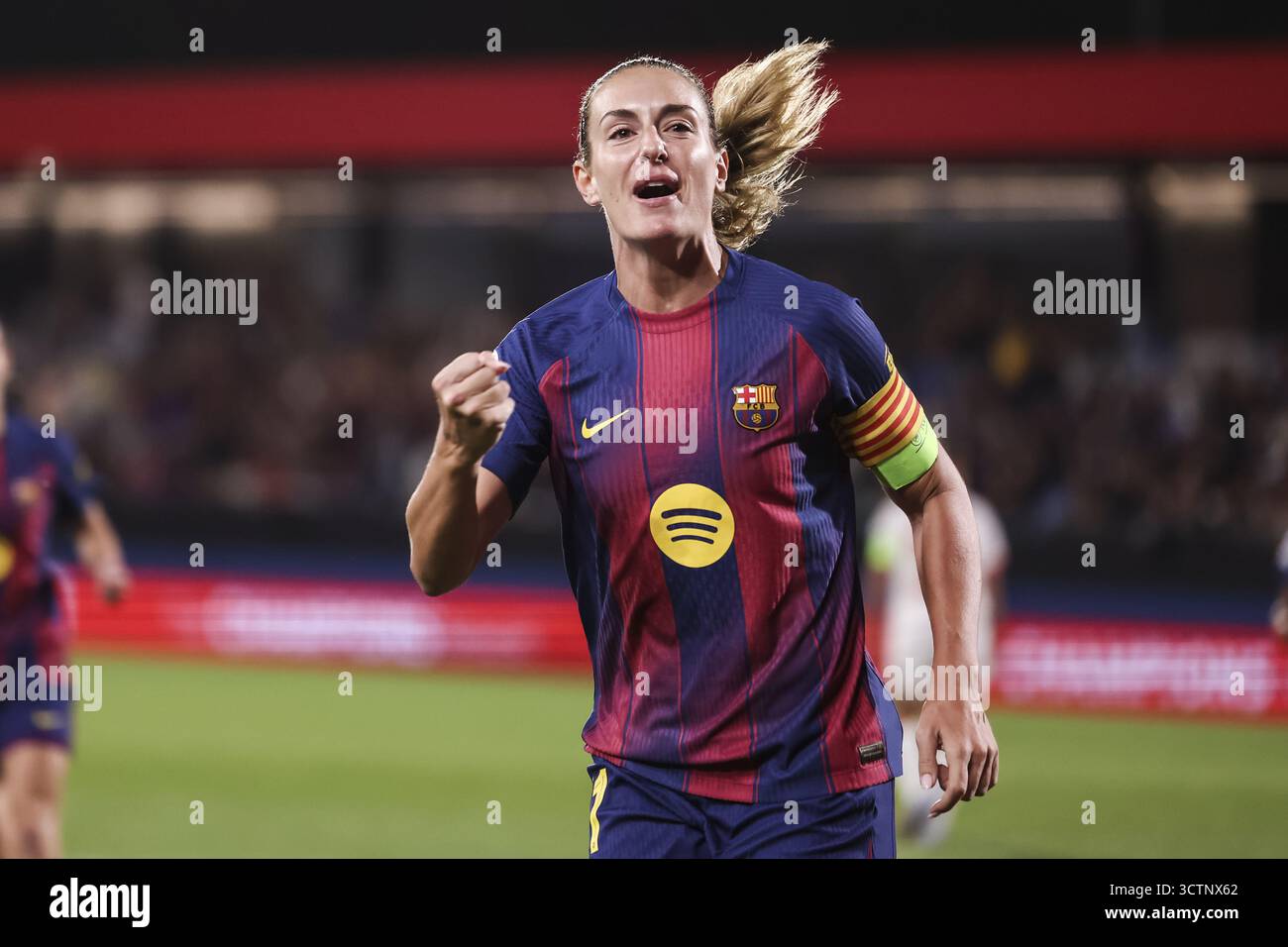 Alexia Putellas of FC Barcelona celebrates a goal during the Women's ...