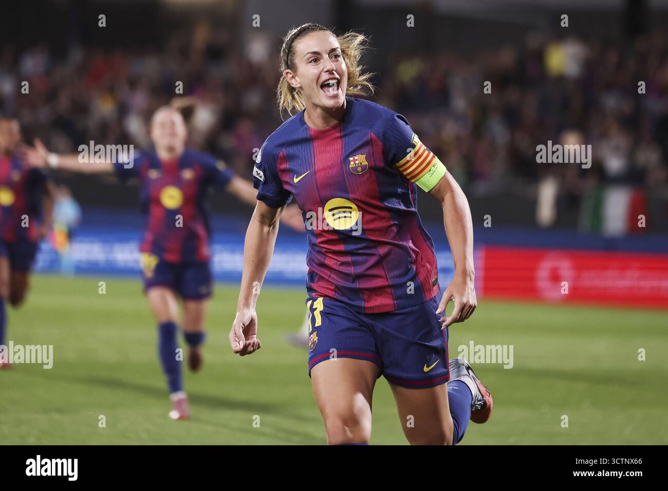 Alexia Putellas of FC Barcelona celebrates a goal during the Women's ...
