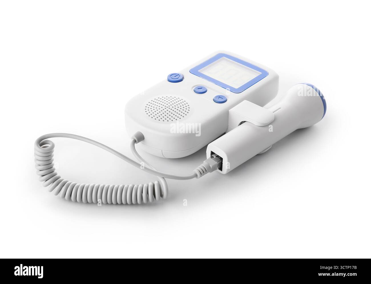 Fetal doppler on white background Stock Photo - Alamy