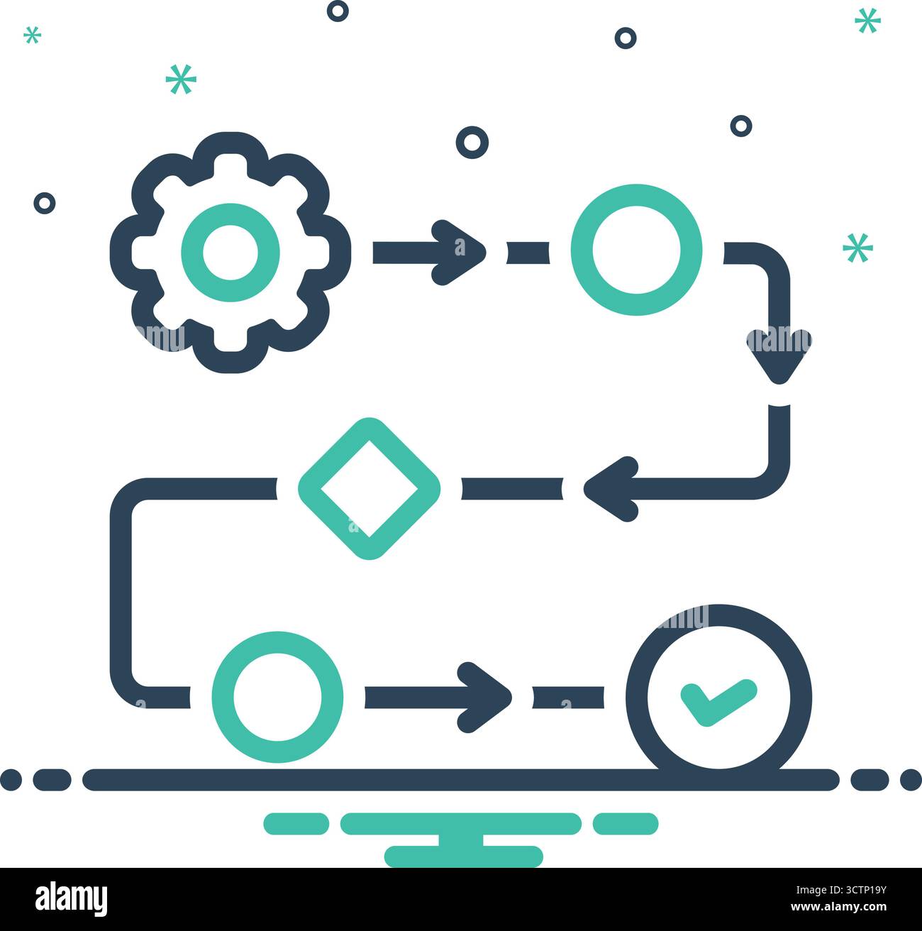 Icon workflow optimization Cut Out Stock Images & Pictures - Alamy