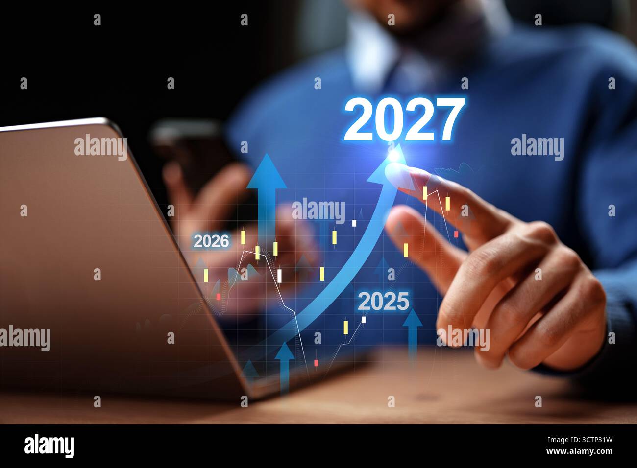 Trends projections hi-res stock photography and images - Alamy