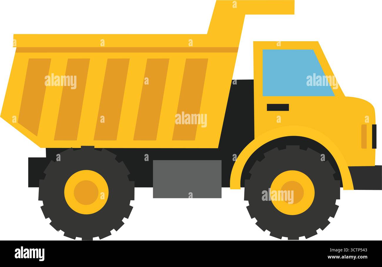 Earthmover at work Stock Vector Images - Alamy