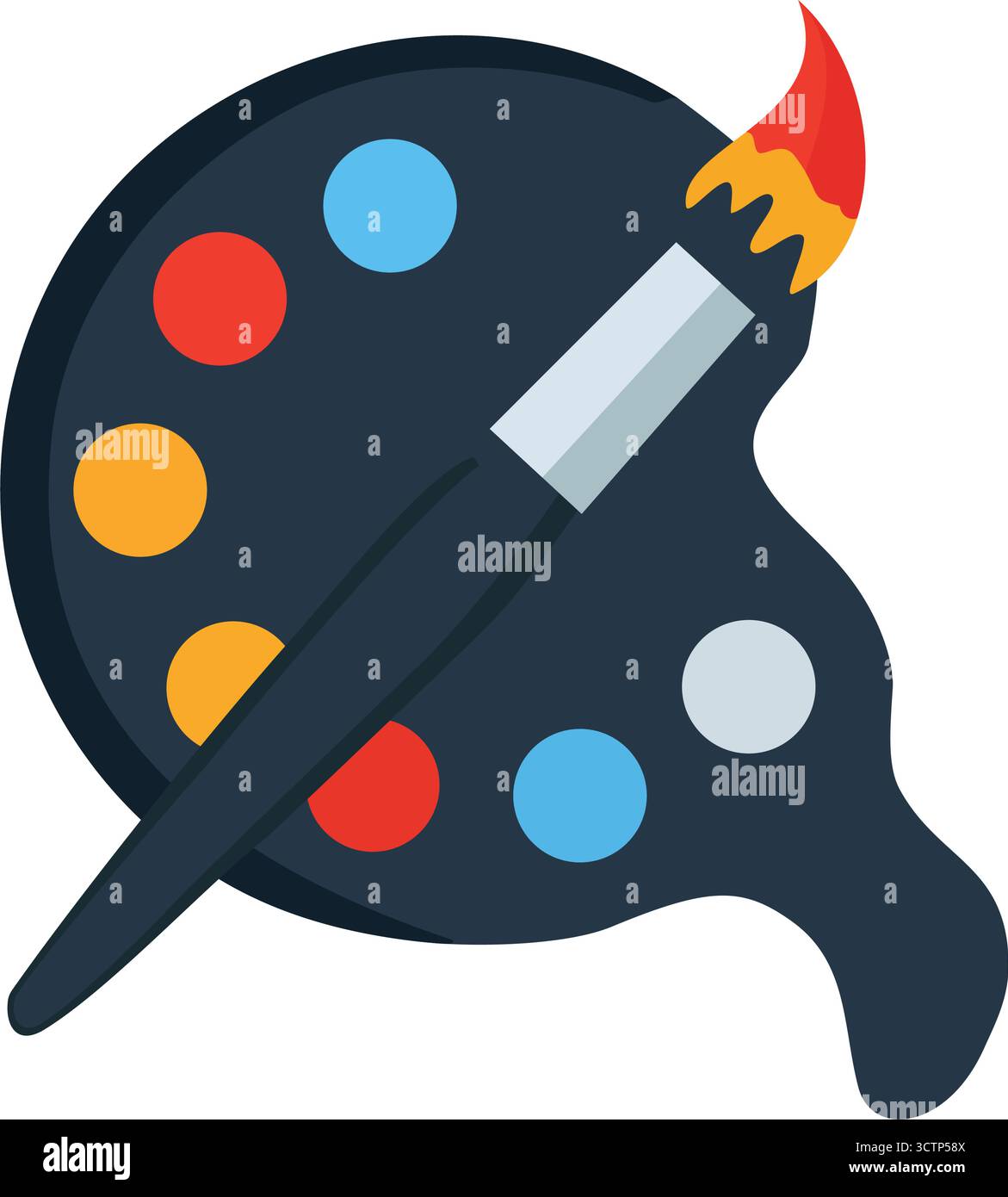 Artistic tools creativity painters Stock Vector Images - Alamy