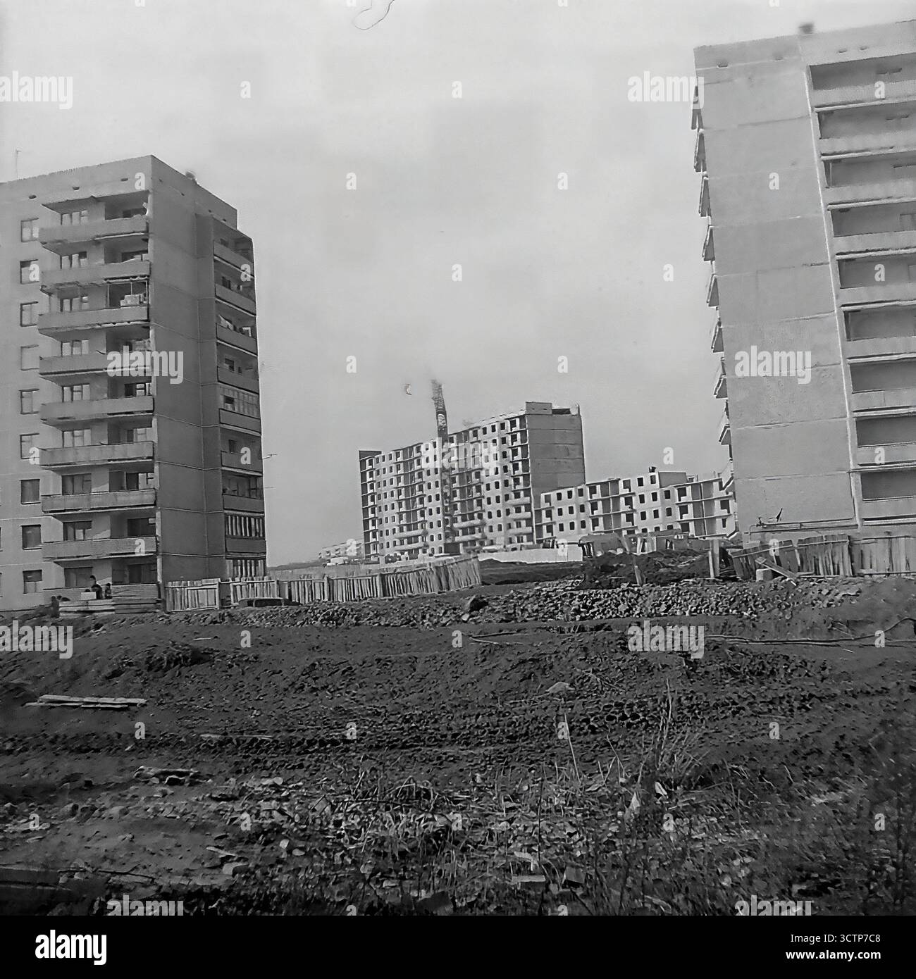 Soviet panel apartment building under hi-res stock photography and ...