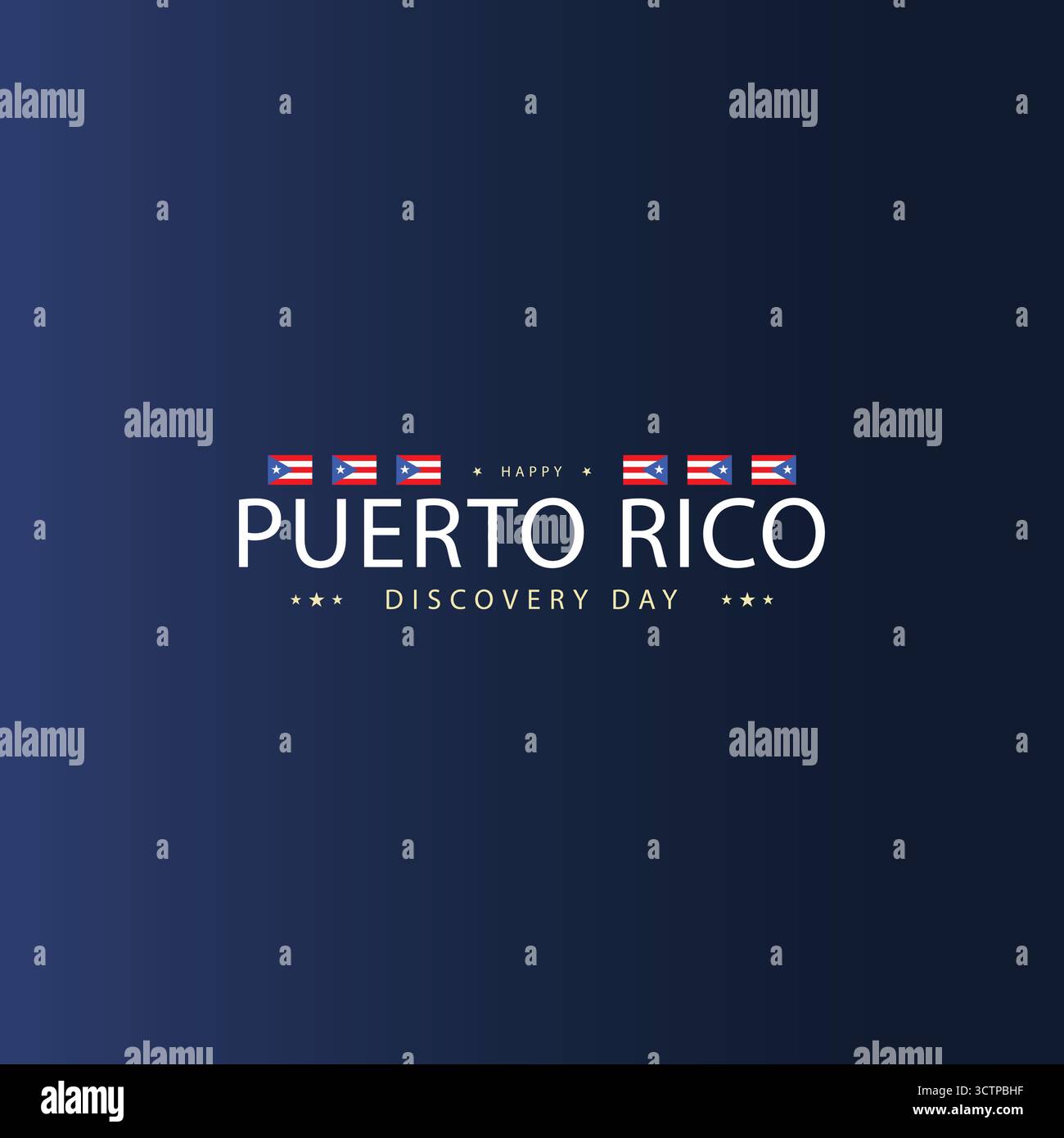 Puerto Rico Discovery Day Embracing History on November 19 Stock Vector ...