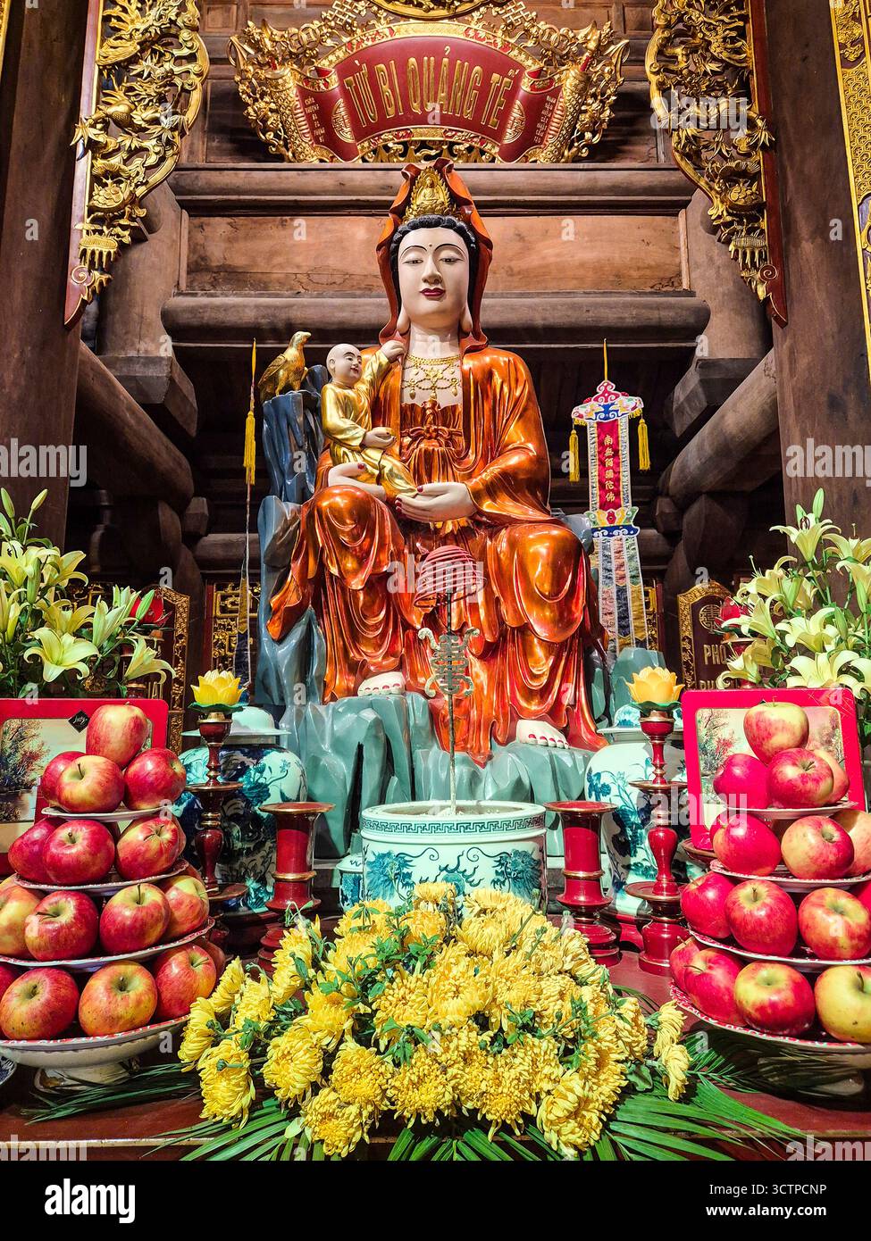 Vietnam, Sapa, Fansipan temple Stock Photo - Alamy
