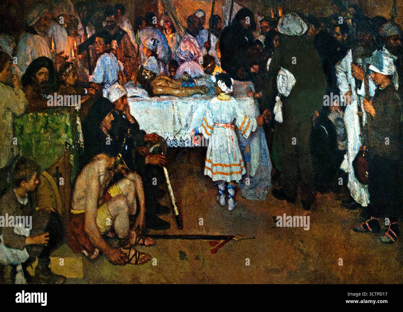 His dead body laid out on a bier hi-res stock photography and images ...