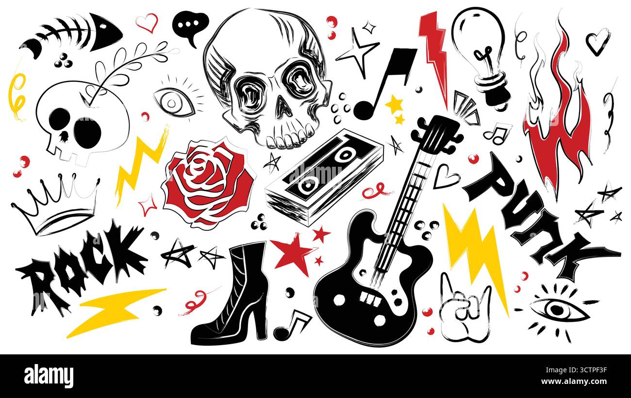 Rebellious skull Cut Out Stock Images & Pictures - Alamy