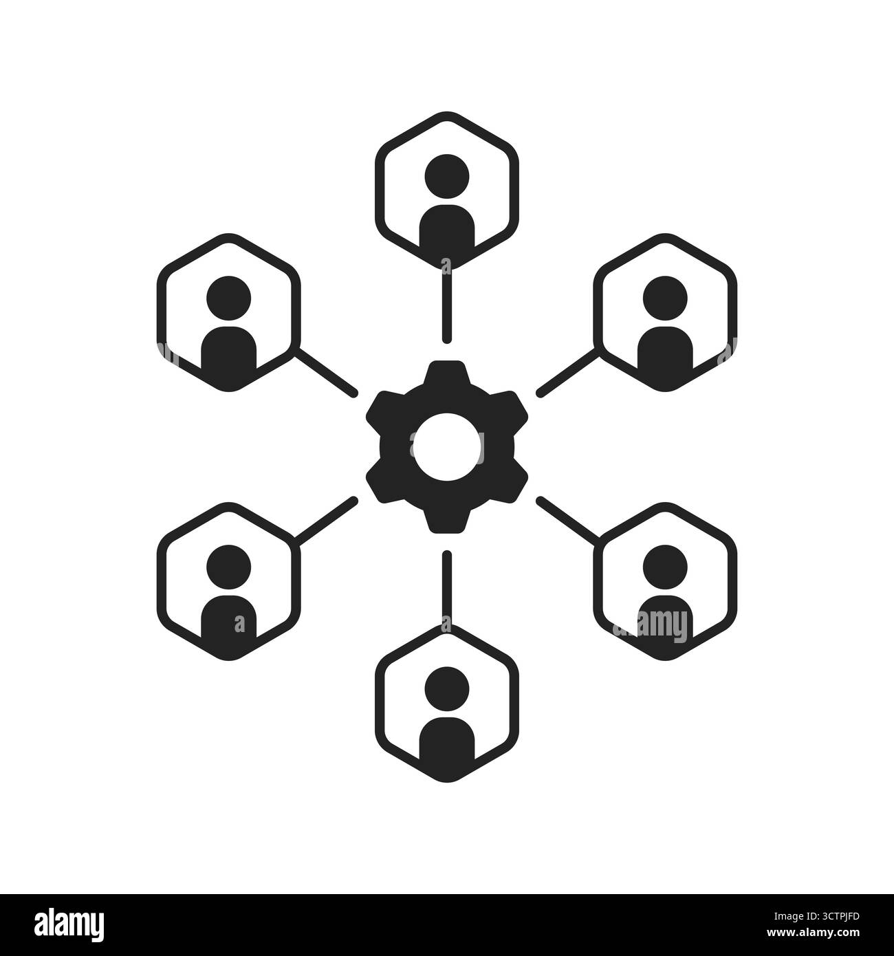 Icon joint partnership Stock Vector Images - Alamy