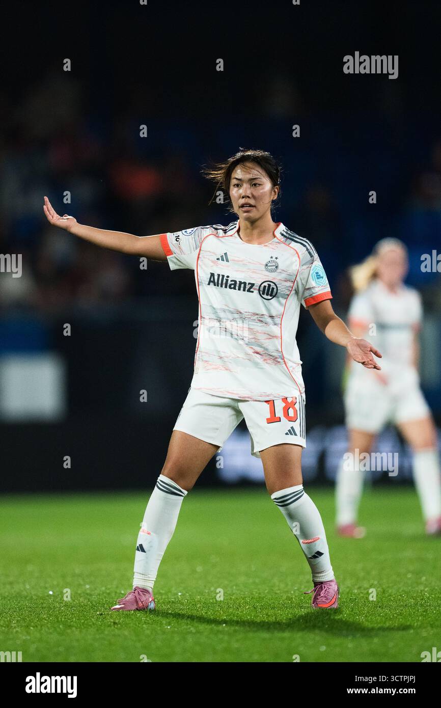 Barcelona, Spain, 7, October, 2025. Bayern Munich women player (18 ...