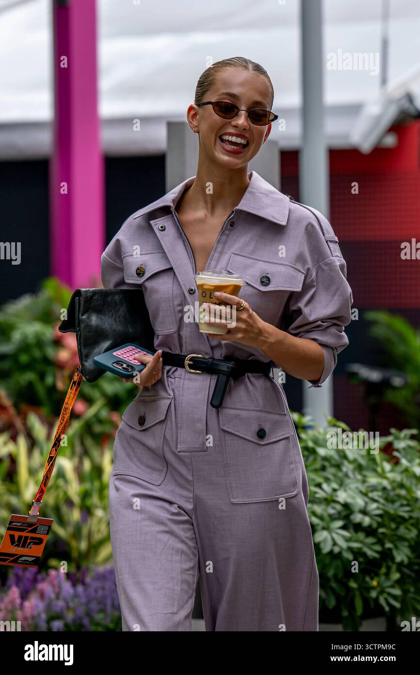 Marina Bay, Singapore, 05 Oct 2025, Magui Corceiro, Lando Norris's ...