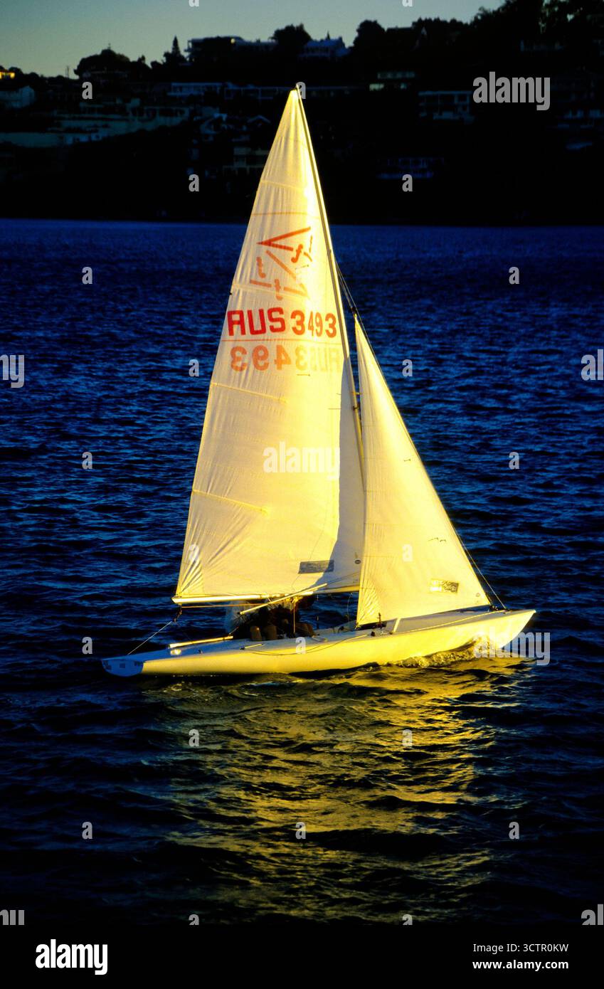Sailing boat on swan hi-res stock photography and images - Alamy