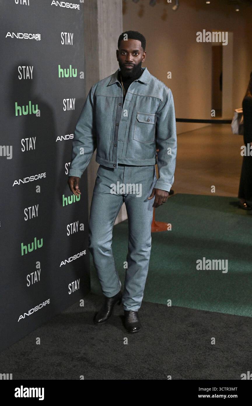 Mo McRae bei der Premiere des Hulu-Films Stay im Ted Mann Theater. Los ...