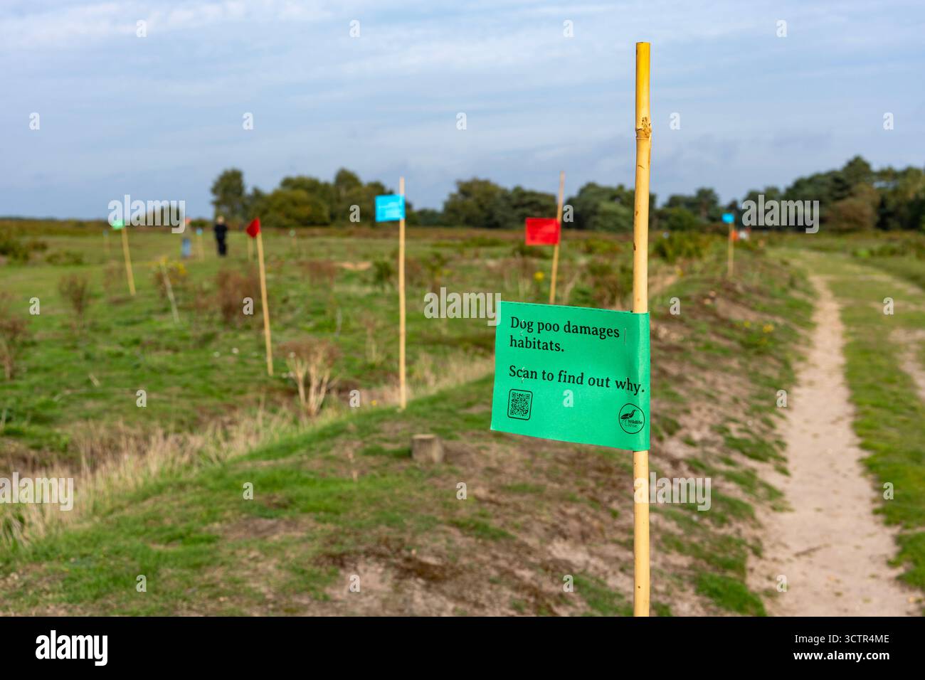 Dog poo damages habitats a campaign by Wildlife Wise Stock Photo - Alamy