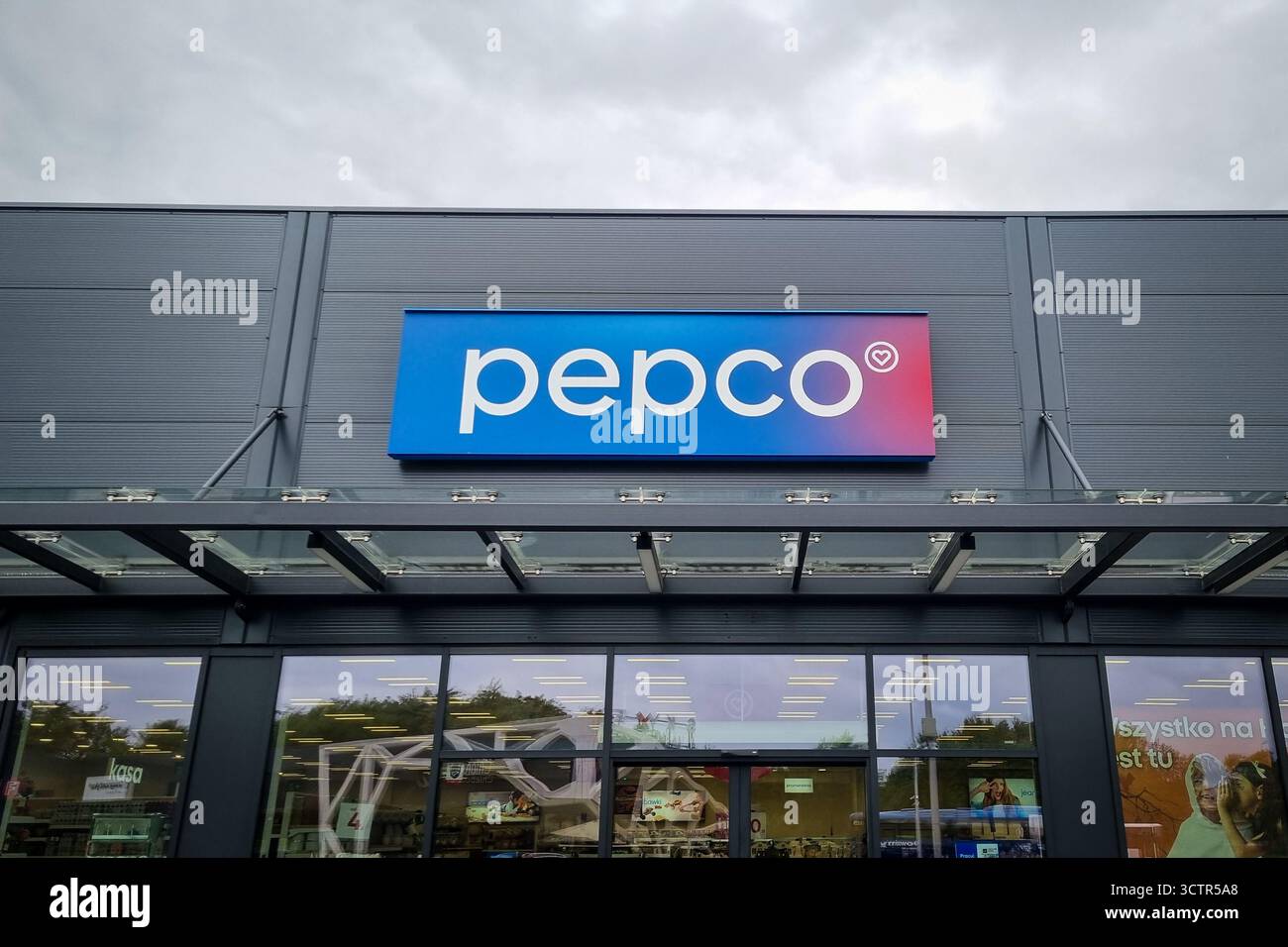 Wroclaw, Poland - October 7, 2025: Pepco discount store entrance with ...