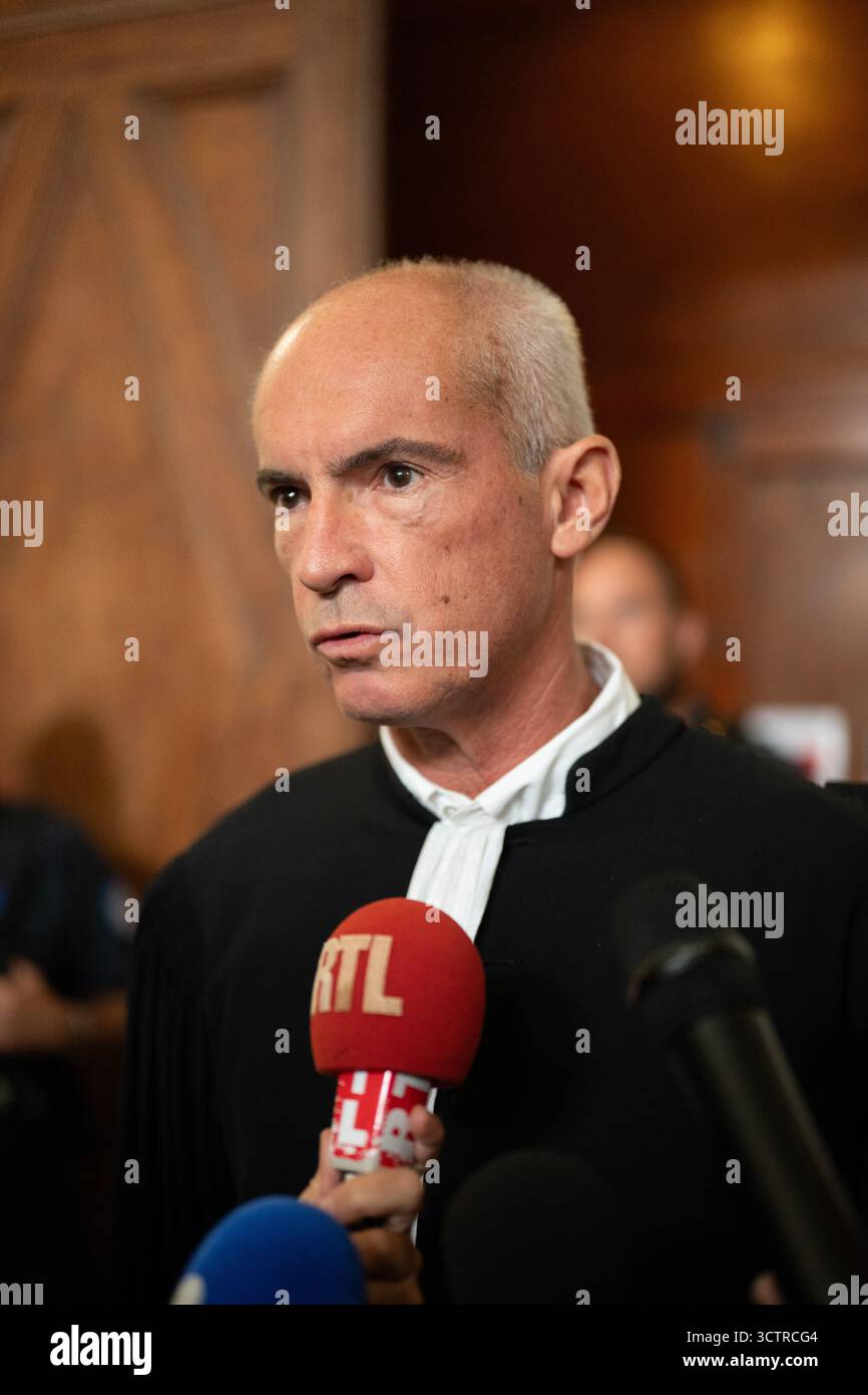 Jean-Marc Darrigade lawyer of defendant Husamettin Dogan, speaking to ...
