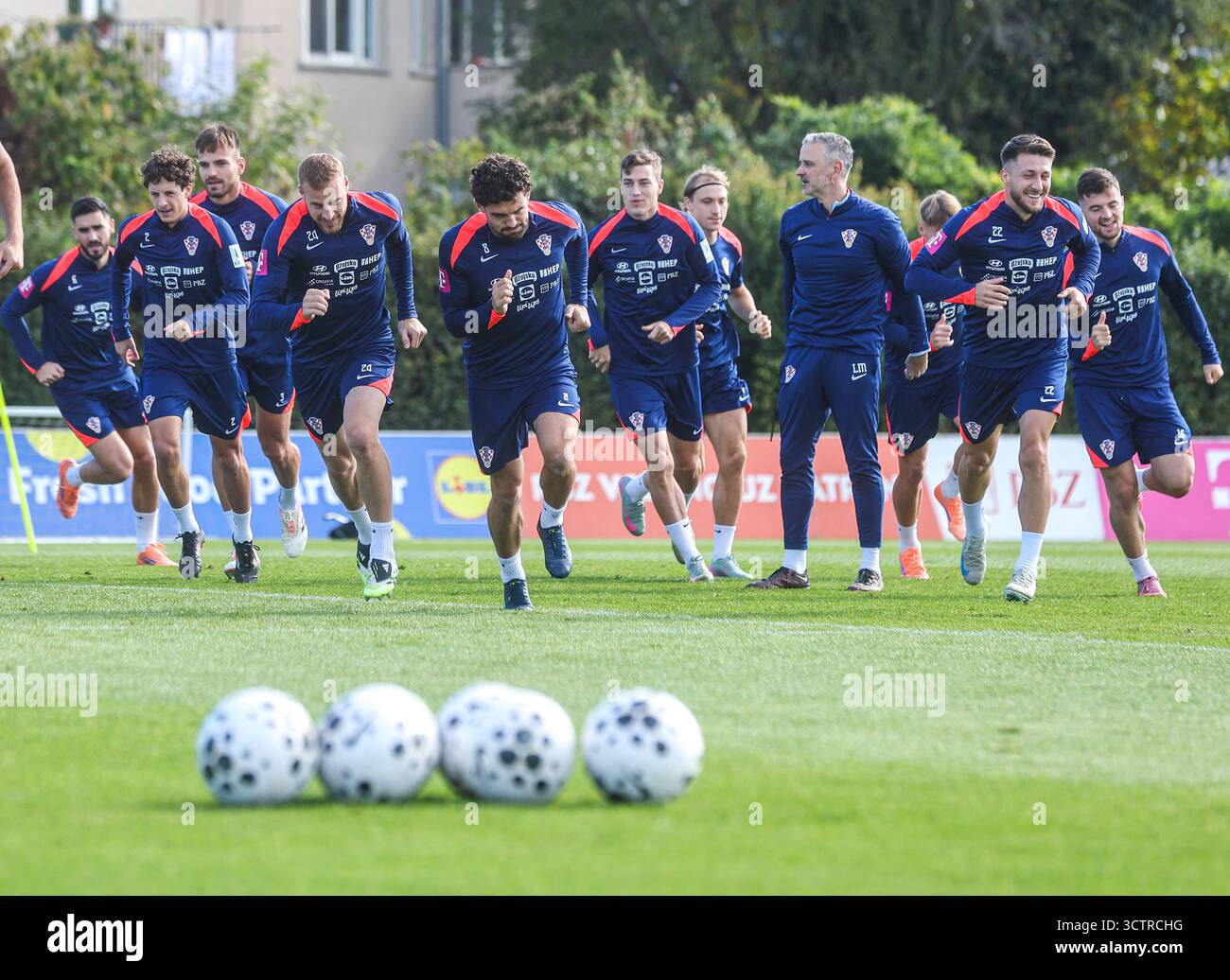 Zagreb, Croatia. 08th Oct, 2025. Croatian national football team during ...