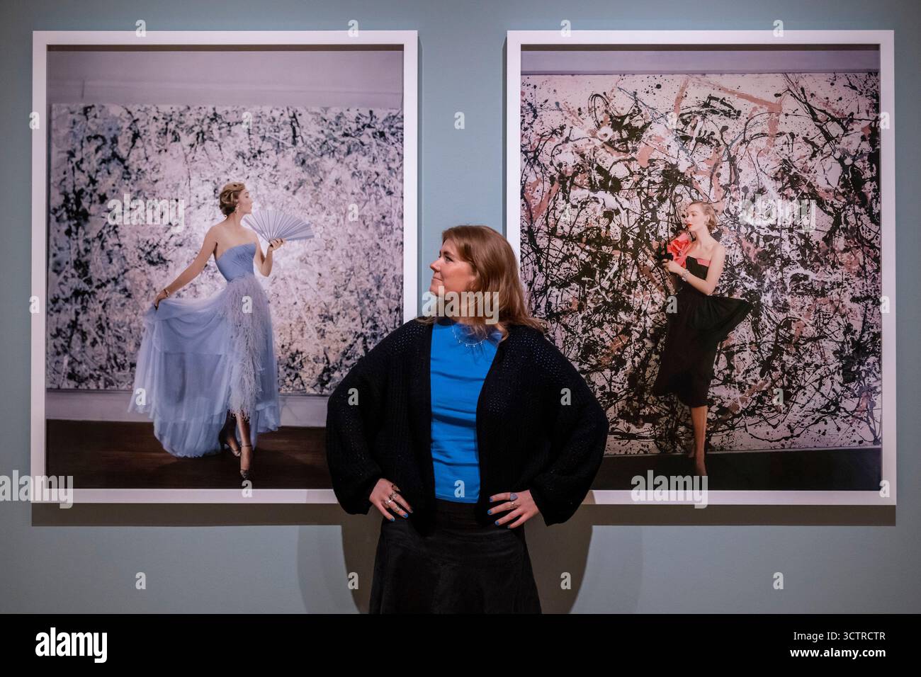 London, UK. 8 October 2025. ‘Spring’ (ballgown by Irene against ...