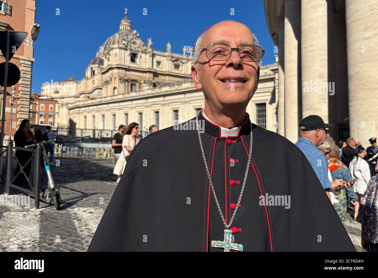 Bishop of El Paso Mark Joseph Seitz talks with the Associated Press ...
