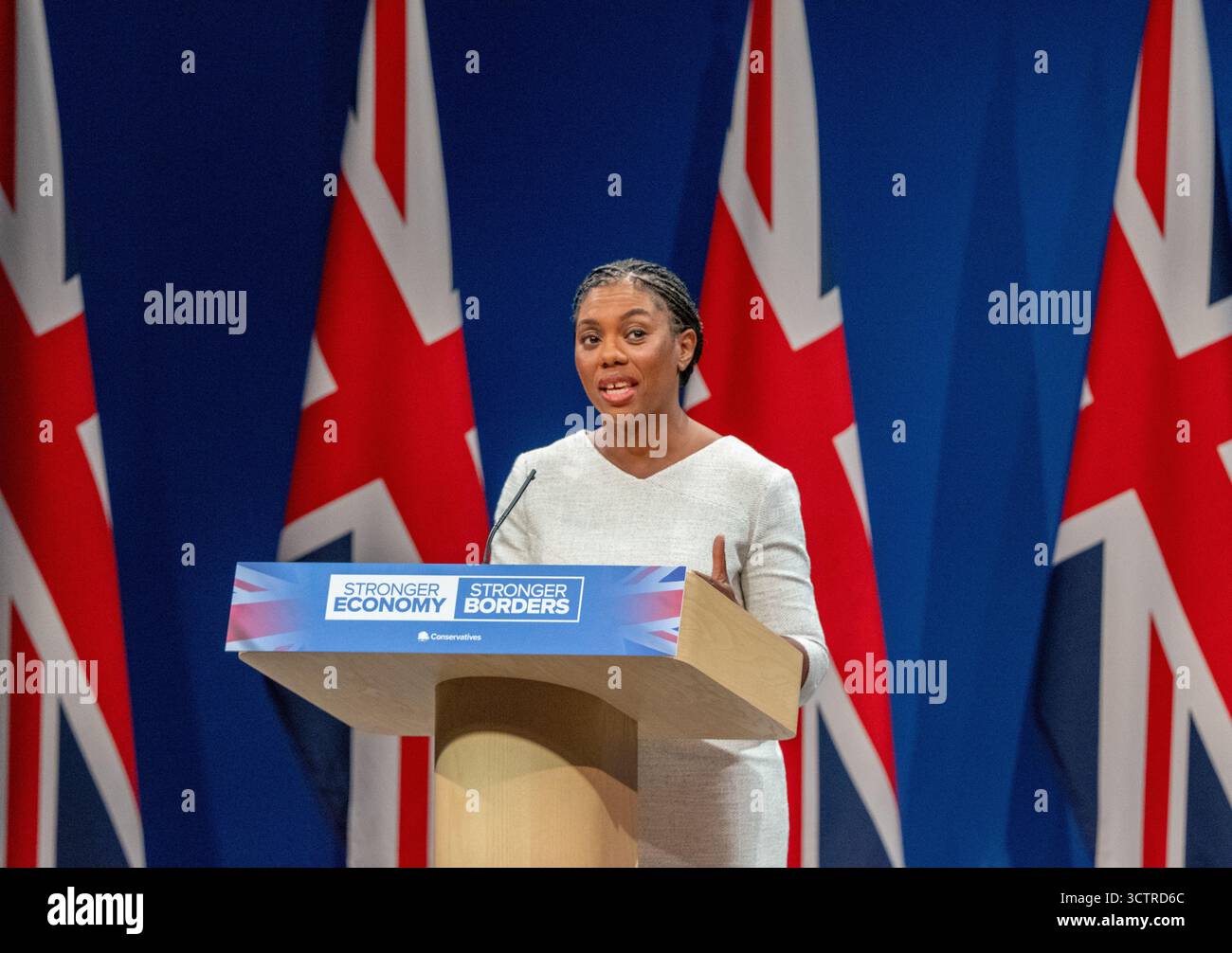 Kemi Badenoch gives her leaders speech to a packed hall, Conservative ...