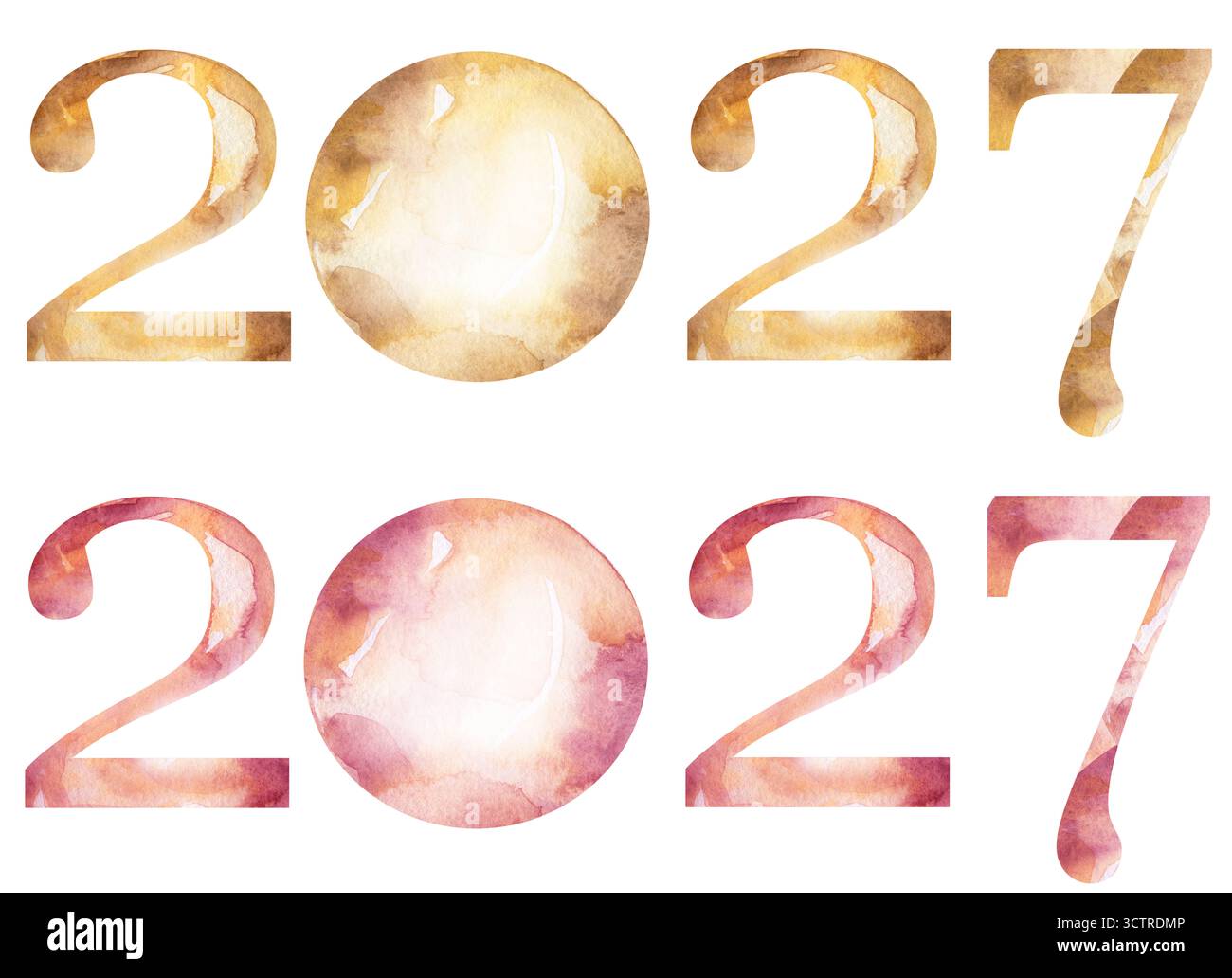 Calendar 2027 year icon hi-res stock photography and images - Alamy