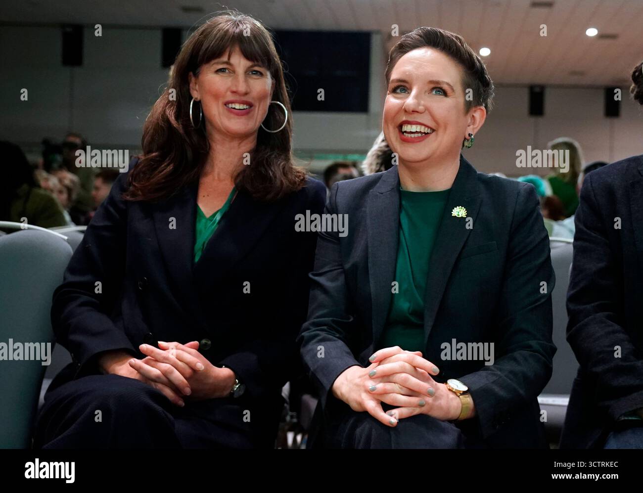 Green Party deputy leader Rachel Millward (left) and Green Party MP for ...