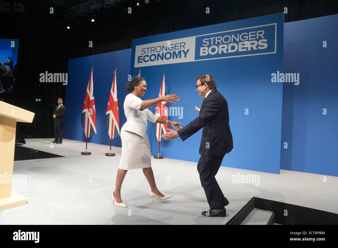 Conservative Party leader Kemi Badenoch with her husband, Hamish ...