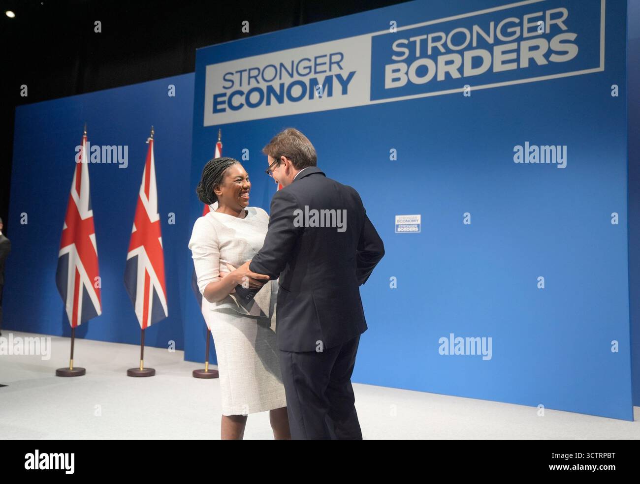 Conservative Party leader Kemi Badenoch with her husband, Hamish ...